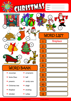 Christmas Activities For Esl Students