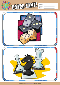 Board Games ESL Printable Worksheets For Kids 3