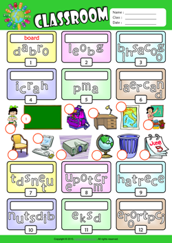 Classroom ESL Printable Worksheets For Kids 2