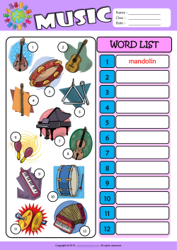 Musical Instruments ESL Printable Worksheets For Kids 3