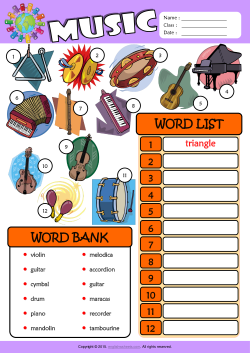 Musical Instruments ESL Printable Worksheets For Kids 3